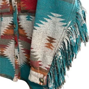 Jackets & Coats | Life Fringe Southwestern Shacket | Poshmark